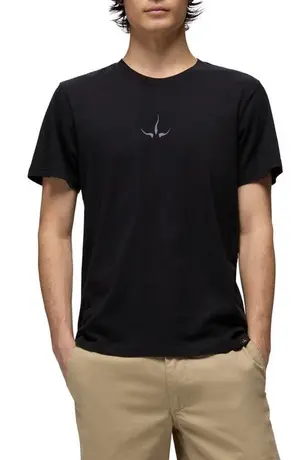 Prana Heritage Logo Organic Cotton Graphic T-shirt - Black