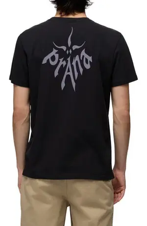 Prana Heritage Logo Organic Cotton Graphic T-shirt - Black