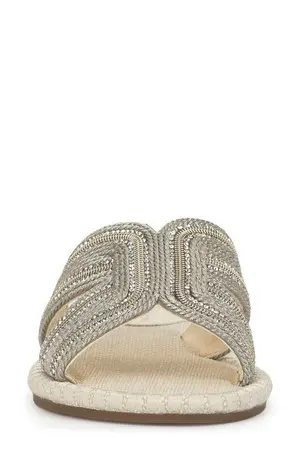 Jessica Simpson Blesyn Slide Sandal - Metallic Cream