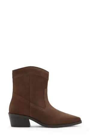 Mango Block Heel Bootie