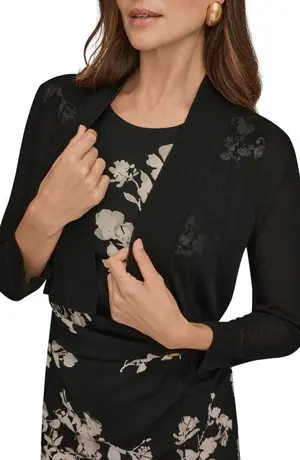 Donna Karan New York Open Shrug Cardigan