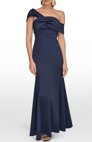 Donna Karan New York One-shoulder Mikado Gown