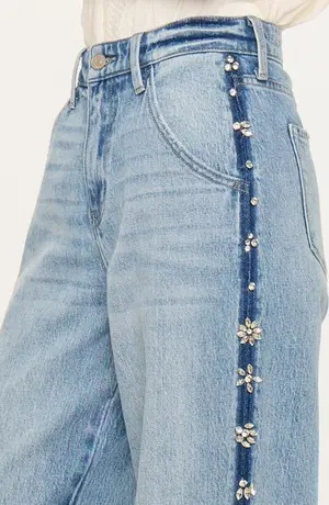 KANCAN Gianna Low Slung Baggy Wide Jeans