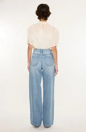 KANCAN Gianna Low Slung Baggy Wide Jeans