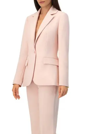 IVONNE Single-button Notched Lapel Blazer