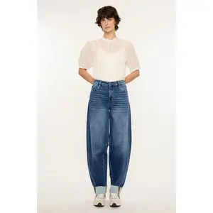 KANCAN Maeby Knit Horseshoe Jeans - Medium Light