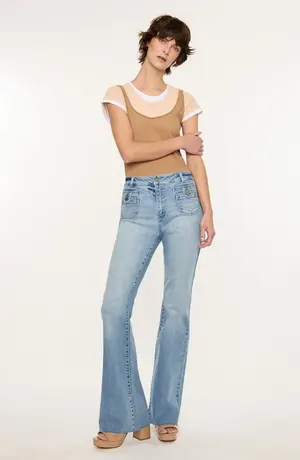 KANCAN High-rise Flare Jeans