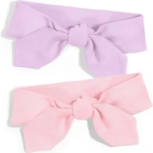 CITY THREADS Knotted Headband 2-pack - Lavender/pink