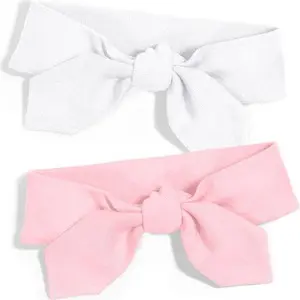 CITY THREADS Knotted Headband 2-pack - Pink/white