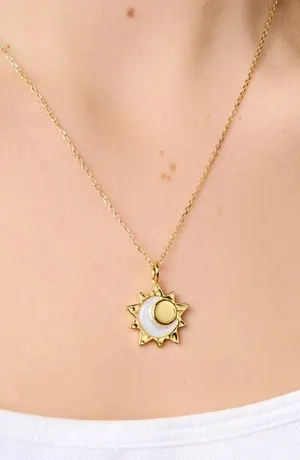 LITTLE SKY STONE Eclipse Charm Necklace