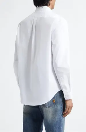 Balmain Cotton Poplin Button-down Shirt