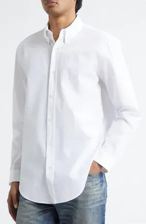 Balmain Cotton Poplin Button-down Shirt
