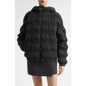 Moncler Noyer Gathered Quilted Down Jacket