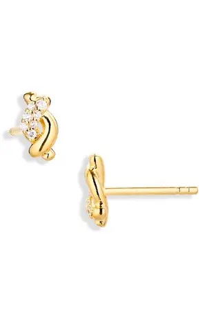 MISSOMA Molten Snow Stud Earrings - Gold