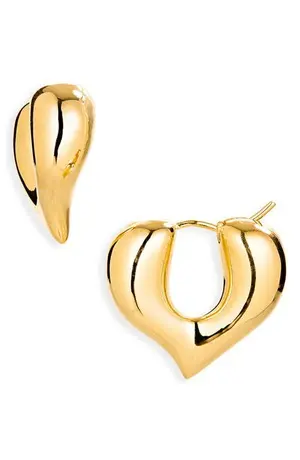 MISSOMA Medium Molten Heart Hoop Earrings - Gold
