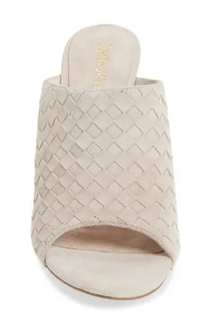 Jeffrey Campbell Bonsoir Slide Sandal - Bone Suede