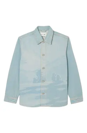 Lacoste Oversize Button-up Denim Shirt