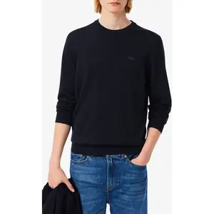Lacoste Merino Wool Crewneck Sweater 166 Marine