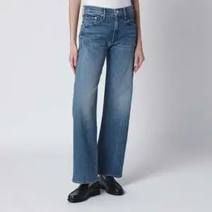 MOTHER The Mid Rise Lasso Sneak Jeans - Blue