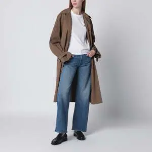 MOTHER The Mid Rise Lasso Sneak Jeans - Blue