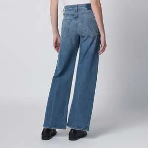 MOTHER The Mid Rise Lasso Sneak Jeans - Blue