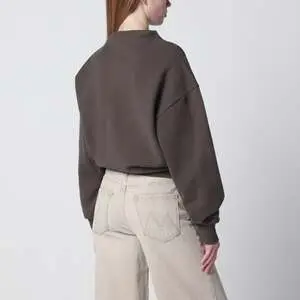 6397 Draped Sweatshirt - Brown