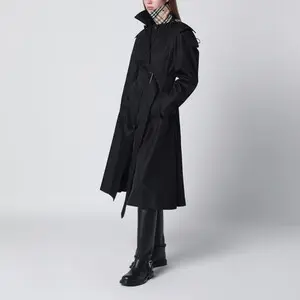 Burberry Long Nylon Twill Car Coat
