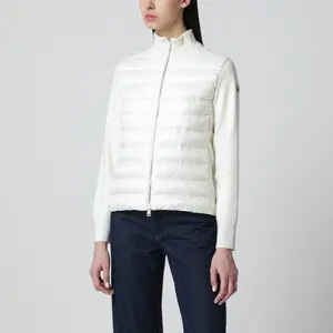 Moncler Padded Wool Zip Cardigan