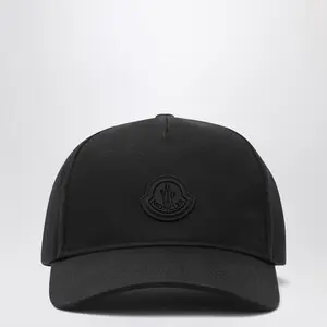 Moncler Baseball Cap With Logo - Black