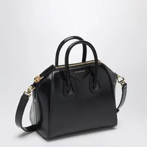 Givenchy Antigona Mini Bag In Box Leather - Black