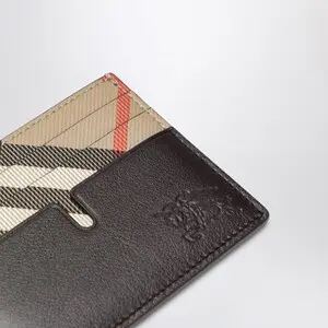 Burberry Pop Card Holder In With Check Pattern