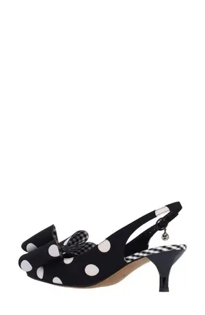 J. Reneé Delmare Slingback Pump - Black/white