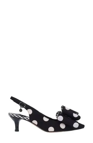 J. Reneé Delmare Slingback Pump - Black/white