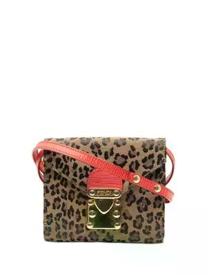 Fendi 20th Century Mini Leopard Print Crossbody Bag