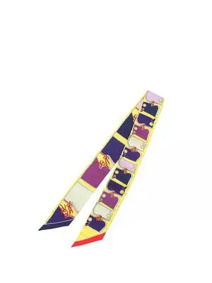 Hermès 2000-2020 Camails Silk Twilly Scarf Scarves - Purple