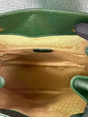 Gucci 20th Century Calfskin Bamboo Drawstring Backpack