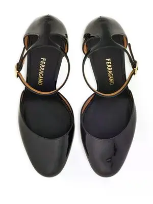 FERRAGAMO Patent Leather Pumps - Black