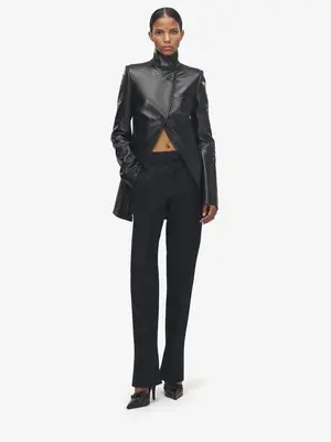 Alexander McQueen Cutaway Leather Jacket