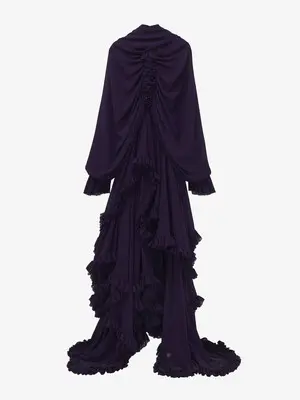 Alexander McQueen Draped Evening Dress