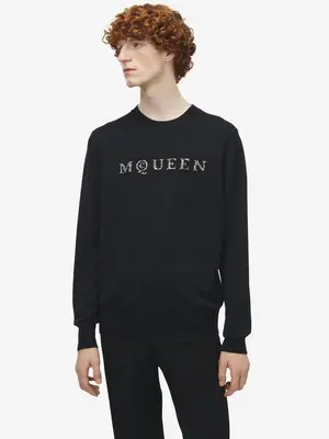 Alexander Mcqueen Embroidered Sweaters For Men