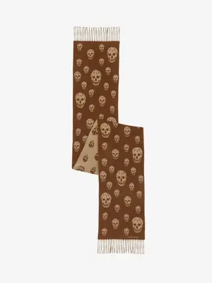 Alexander McQueen Double Face Skull Scarf