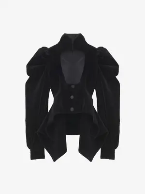 Alexander McQueen Velvet Panel Jacket