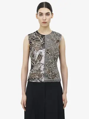 Alexander Mcqueen Crewneck Camis Tanks For Women