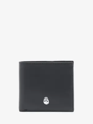Alexander McQueen Skull Bifold Wallet - Black