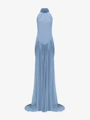 Alexander McQueen Silk Georgette Evening Dress