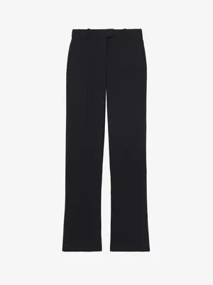 Alexander McQueen Wool Silk Tailored Trousers