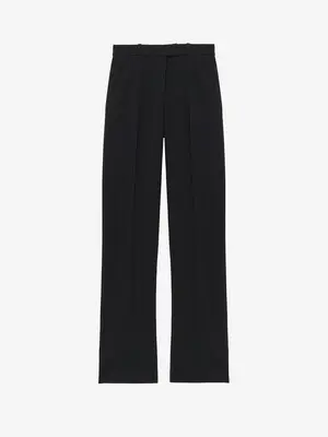 Alexander McQueen Wool Gabardine Tailored Trousers
