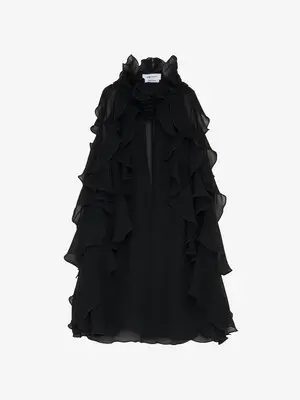 Alexander McQueen Ruffled Top - Black
