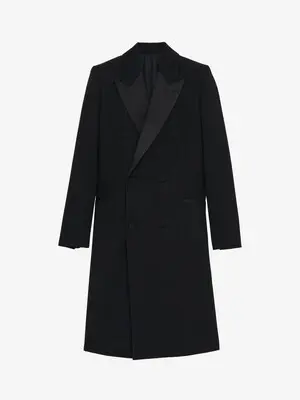 Alexander McQueen Wool Barathea Double-breasted Coat