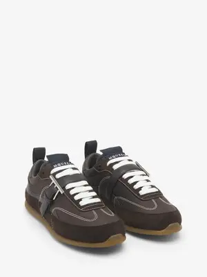 Alexander McQueen Ec1 T-bar Sneaker - Dark Brown